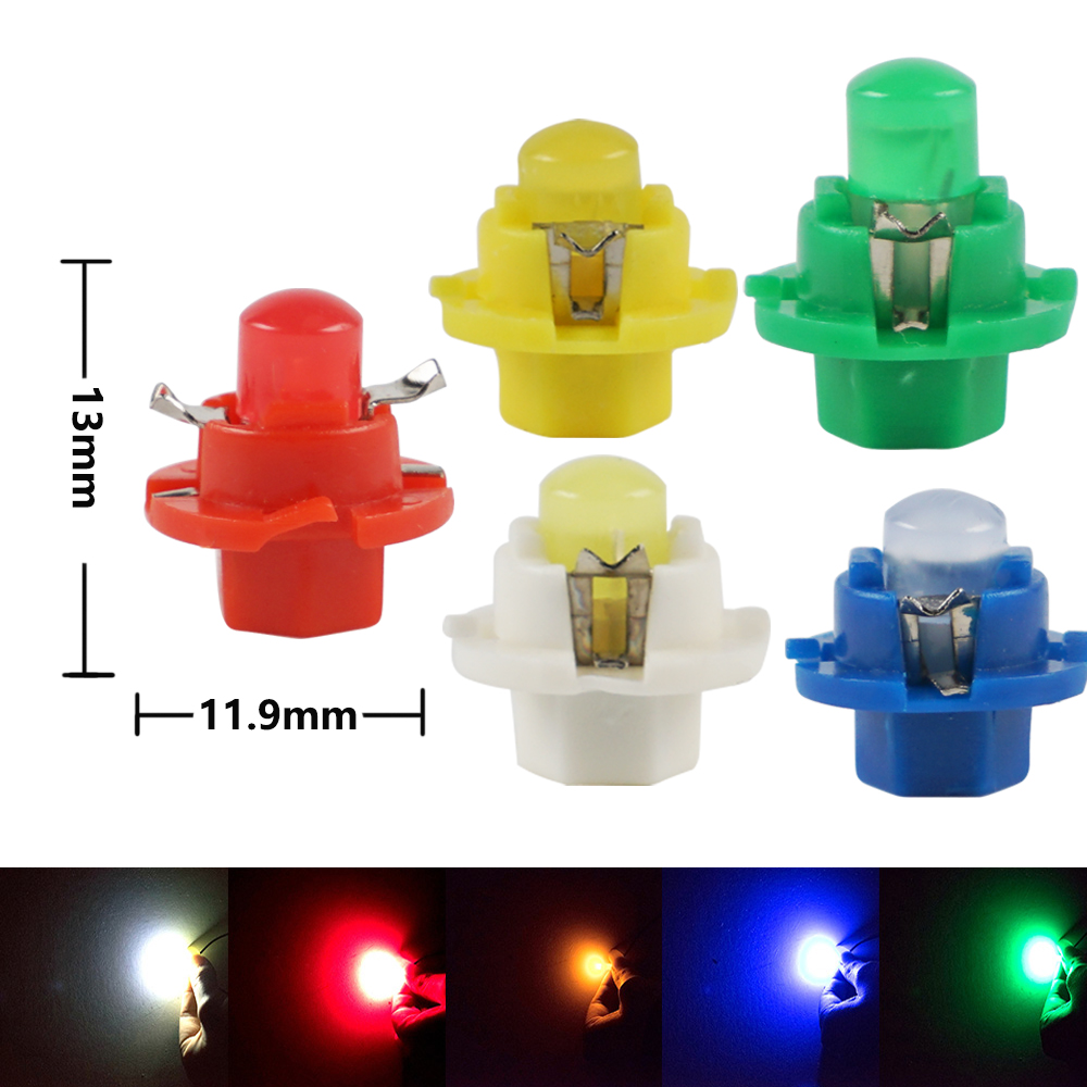 10x B8.4D T5 BX8.4D Car Motorcycle LED Gauge Speedo Dashboard Dash ...